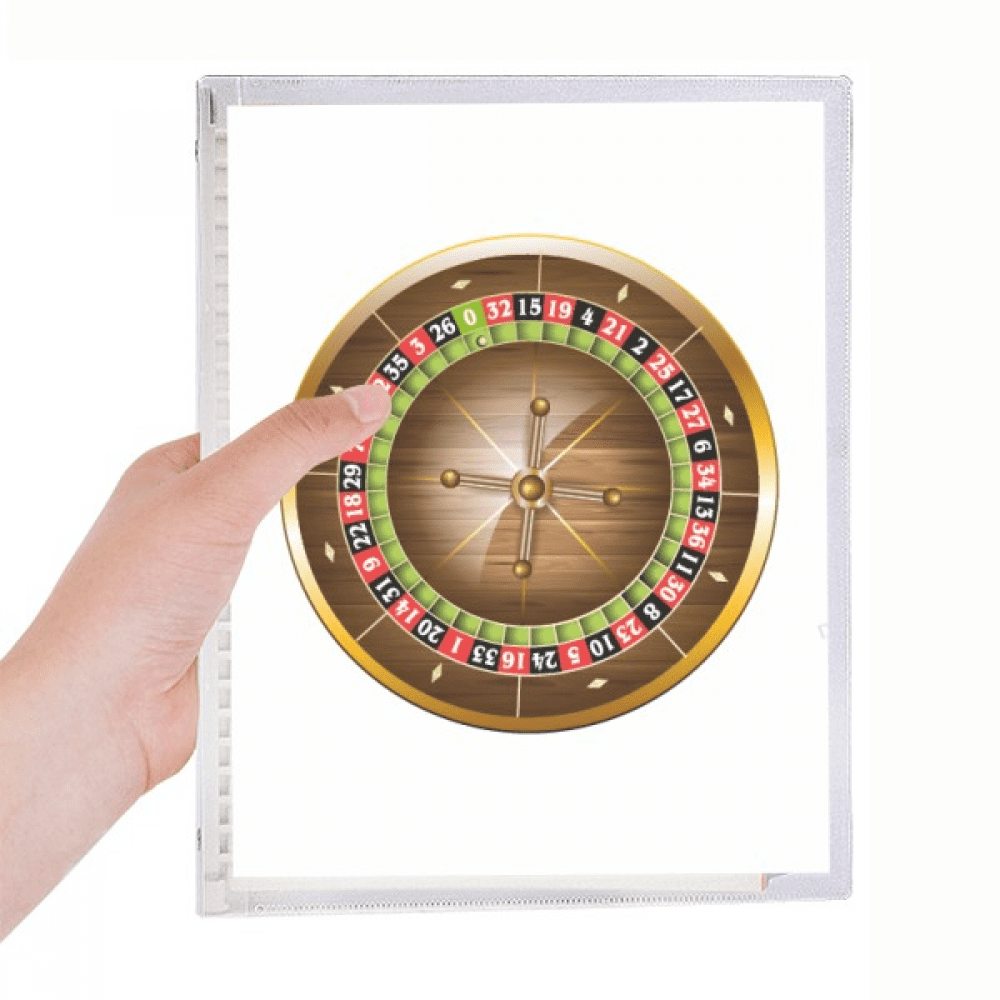 realistic casino turntable illustration notebook loose diary refillable ...