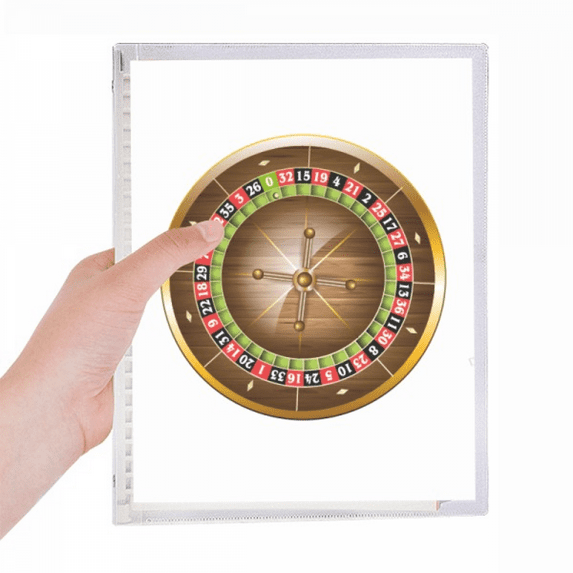 realistic casino turntable illustration notebook loose diary refillable ...