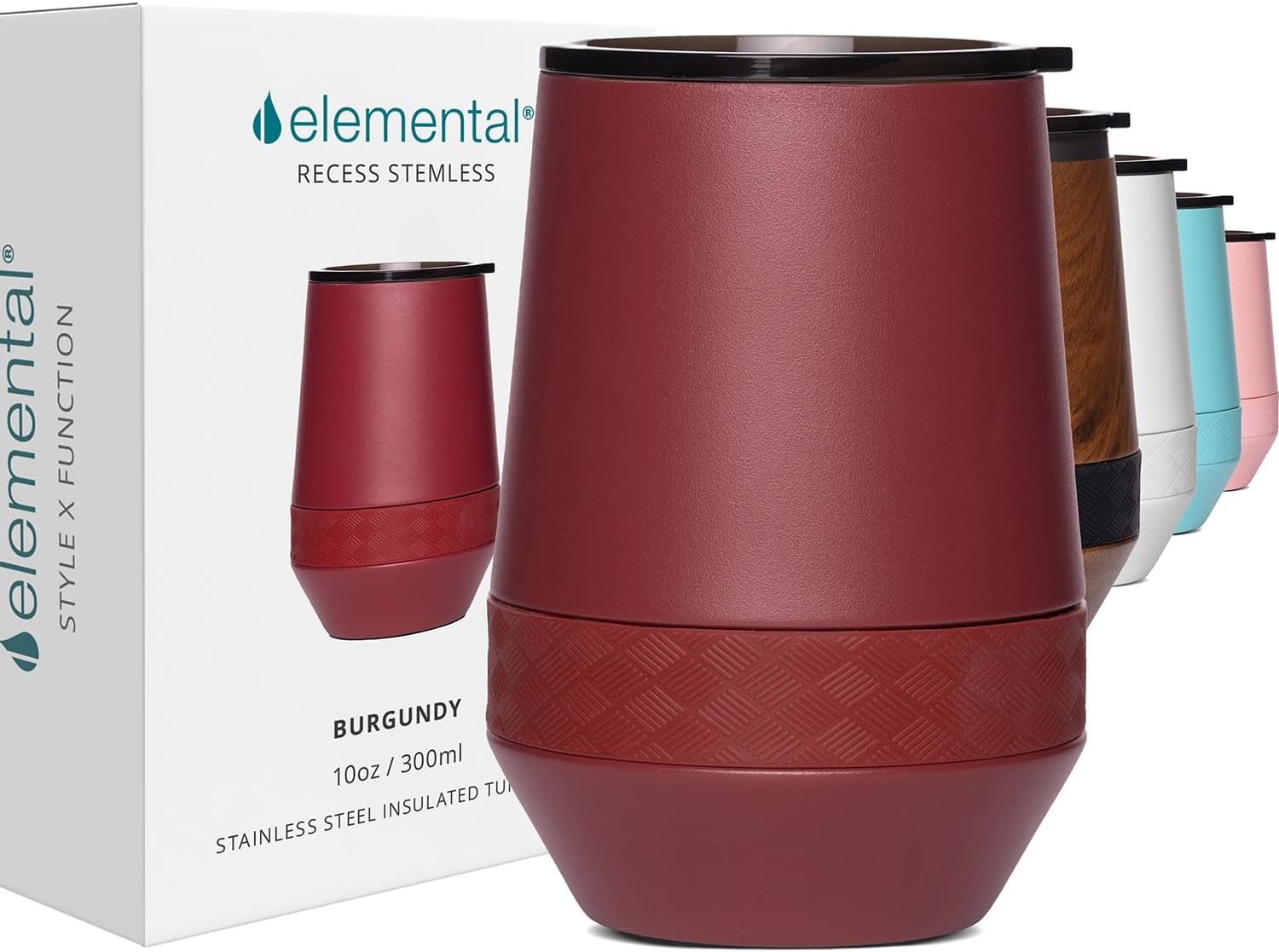 **recess wine tumbler - triple wall insulated stainless steel coffee ...