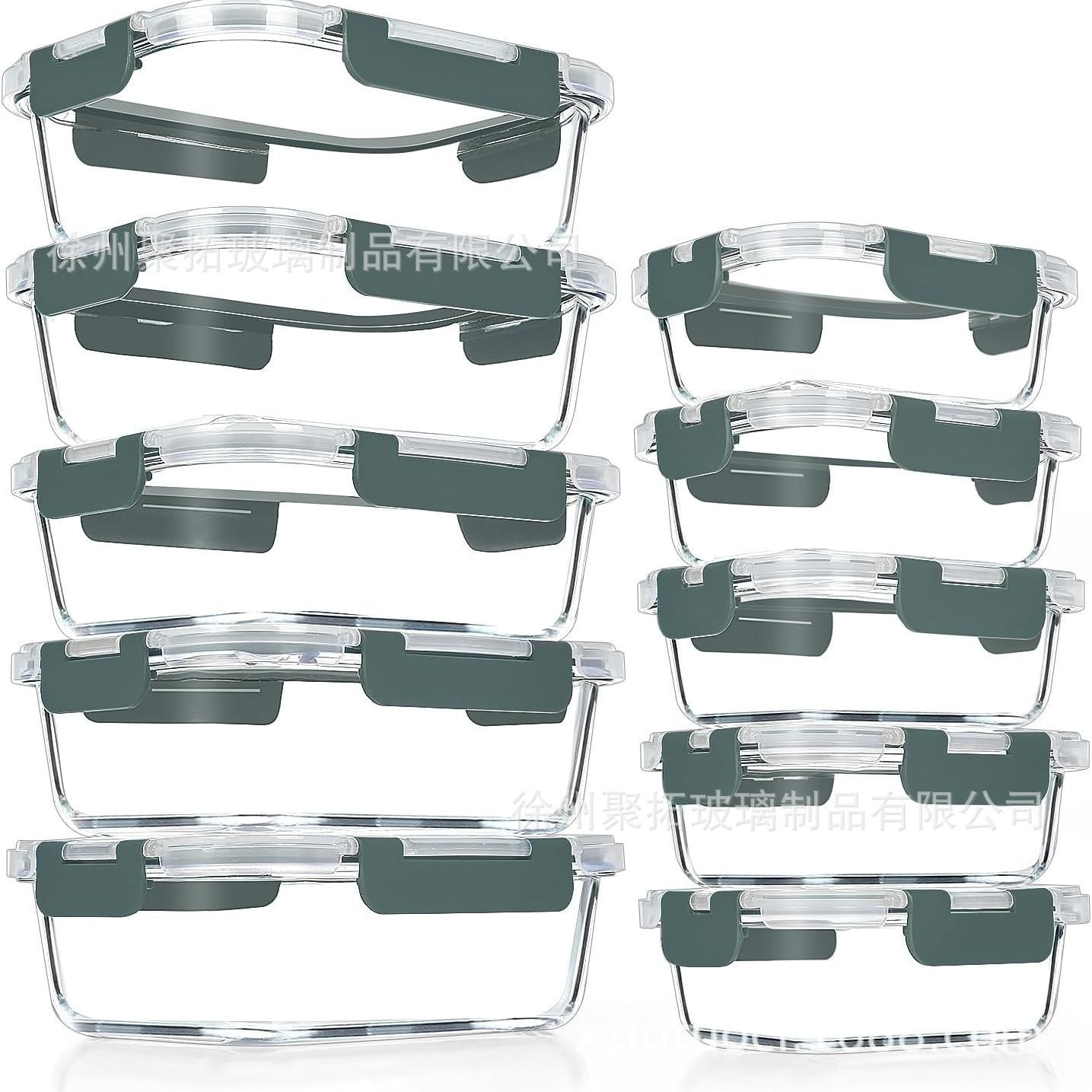 rectangle glass tupperware sets with lids - Walmart.com