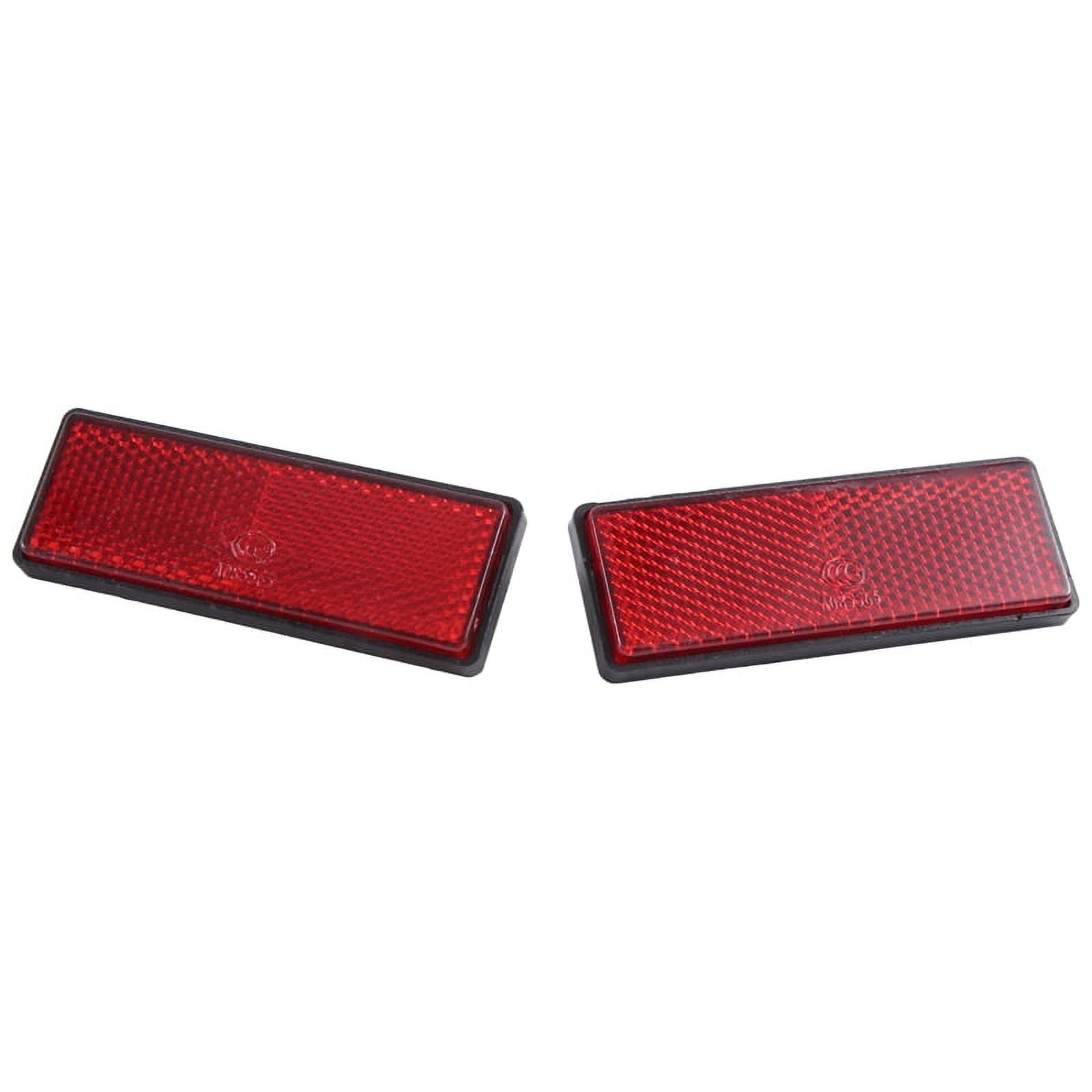 rectangle red Reflectors Universal For Motorcycles ATV Bikes Dirt ...