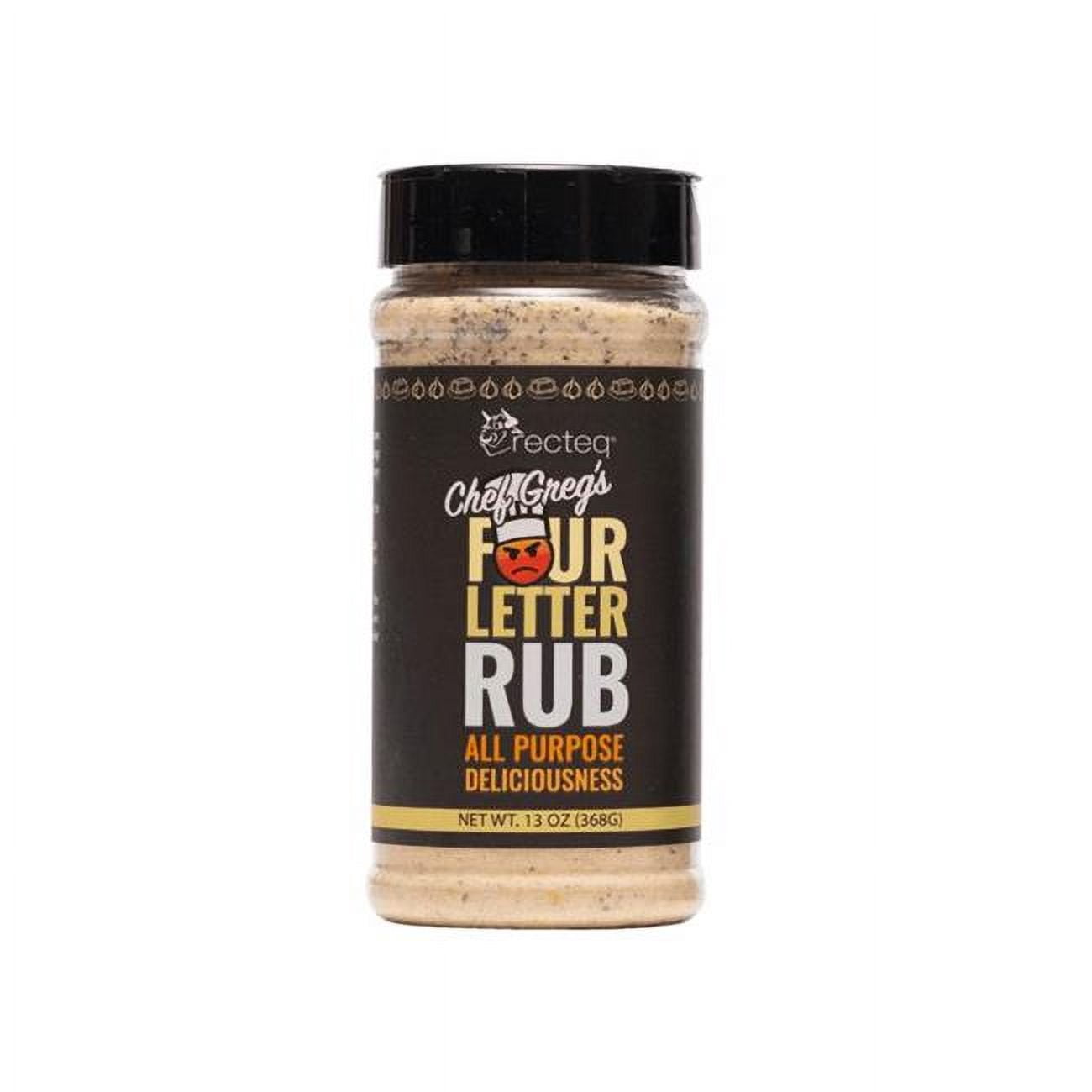 recteq Chef Greg's 4 Letter BBQ Rub | BBQ Rubs & Spices for Smoking and ...