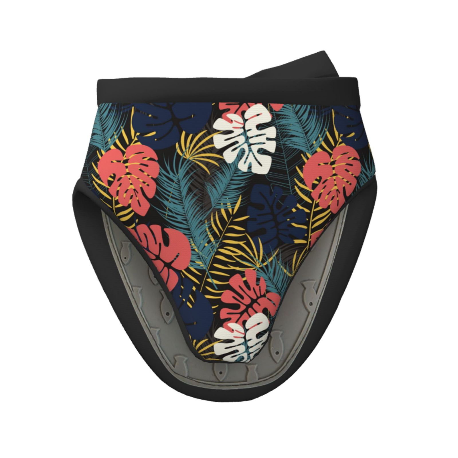 red Banana leaves Oven Mitts Heat Resistant with Hanging Loop, Soft ...