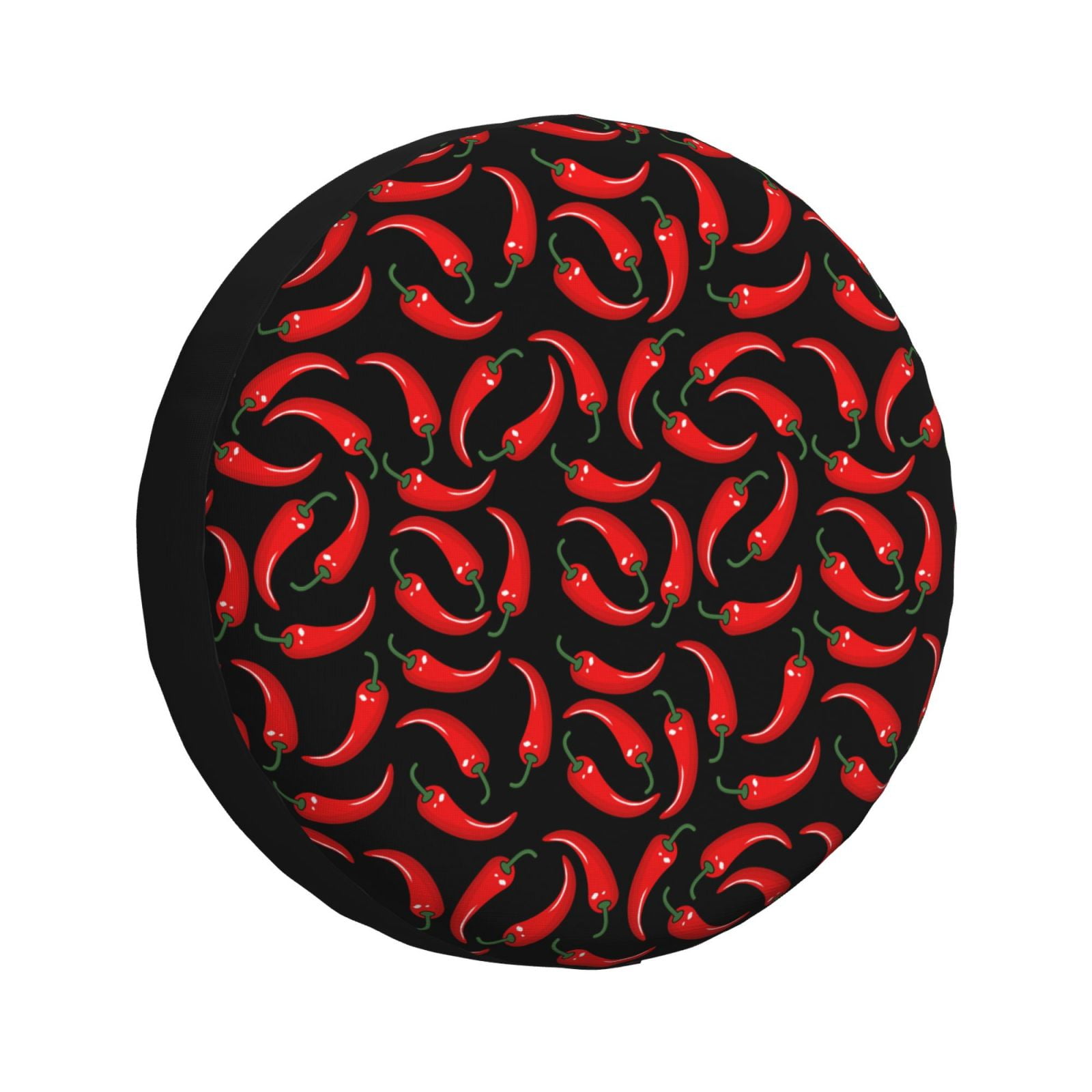 red Chili Pepper black Spare Tire Cover for Trailer Camper RV Truck SUV ...