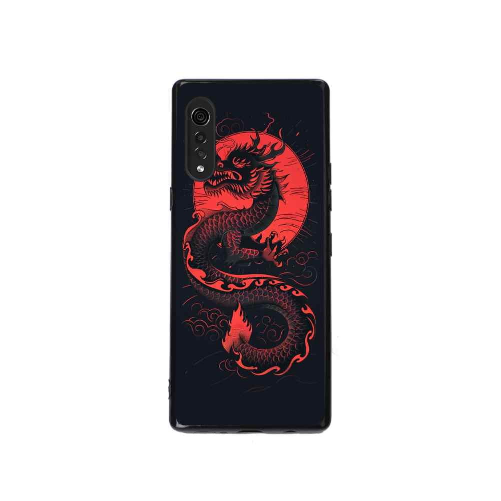red-Chinese-dragon-vector-7 phone case for LG Velvet 5G for Women Men ...