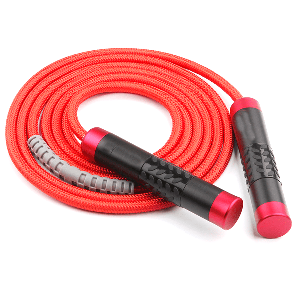 red Pulse Weighted Jump Rope Set With Adjustable Weighted Rope ...