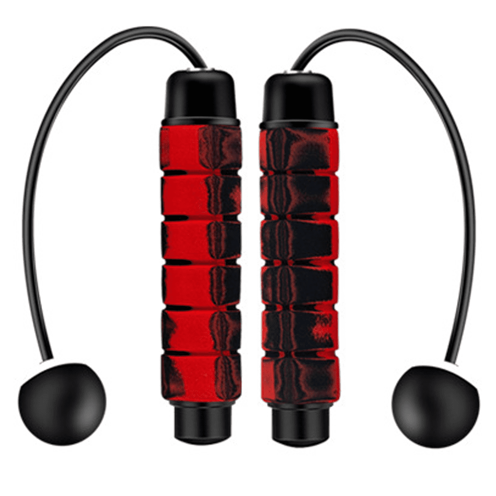 red Weighted Cordless Jump Rope for Fitness，Boxing Training,High Speed ...