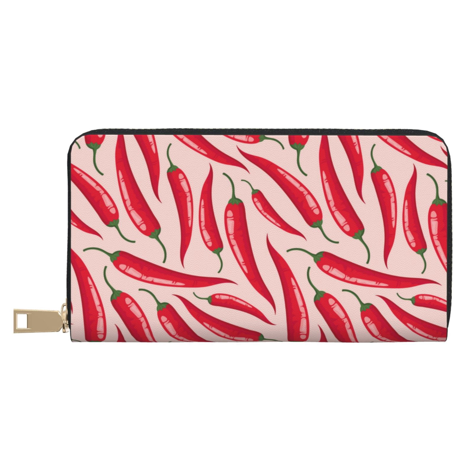 red beel Pepper Wallet Women, Leather Bifold Multi Card Wallet, Women's ...