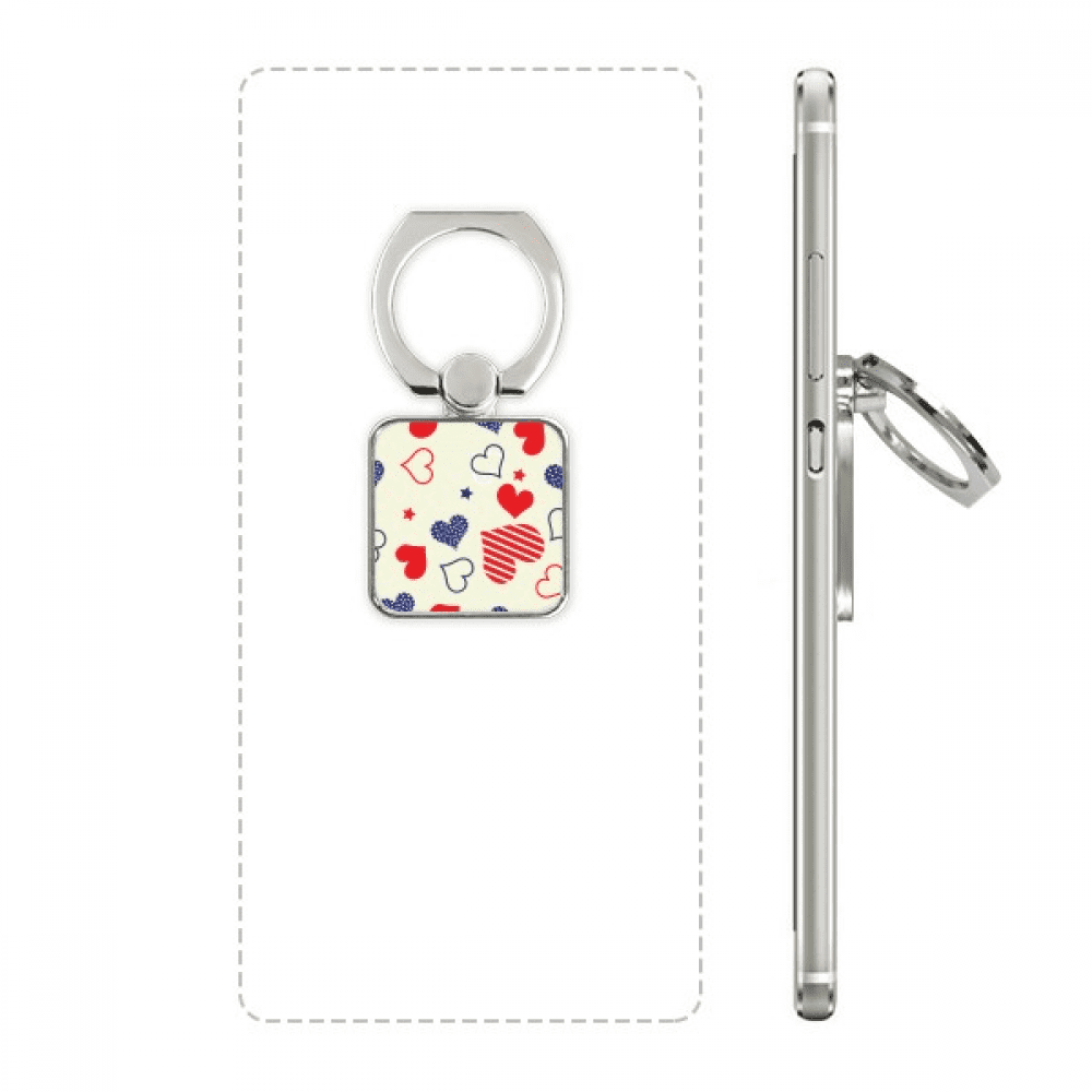 red blue shaped pentagram america square cell ph stand holder bracket ...