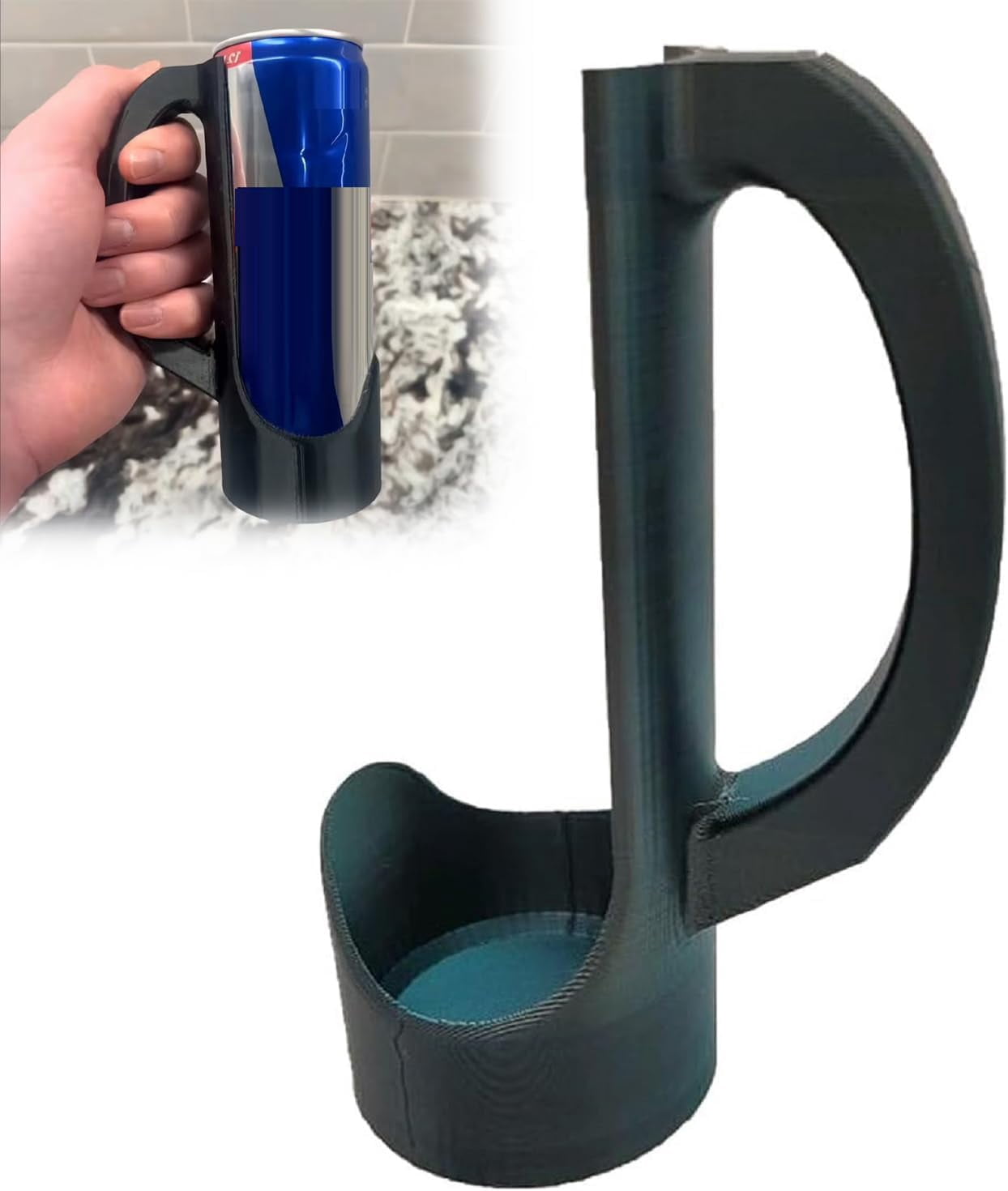 red bull can holder with handle，12oz Slim Can Holder with Ergonomic 3D ...