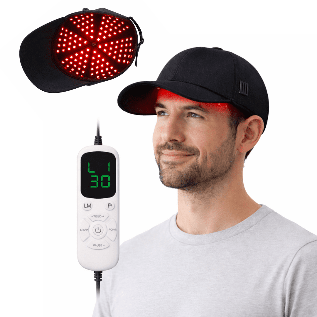 red light therapy hat for improved hair appearance and scalp health ...