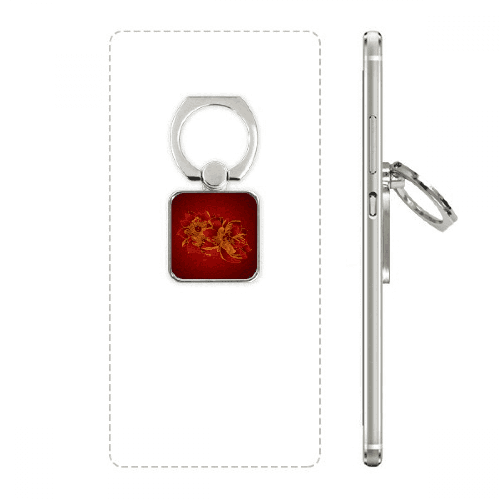 red lotus flower lotus flower square cell ph stand holder bracket ...