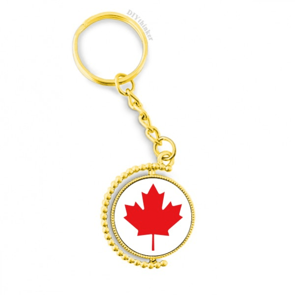 red maple canada country culture symbol metal connector key chain ...