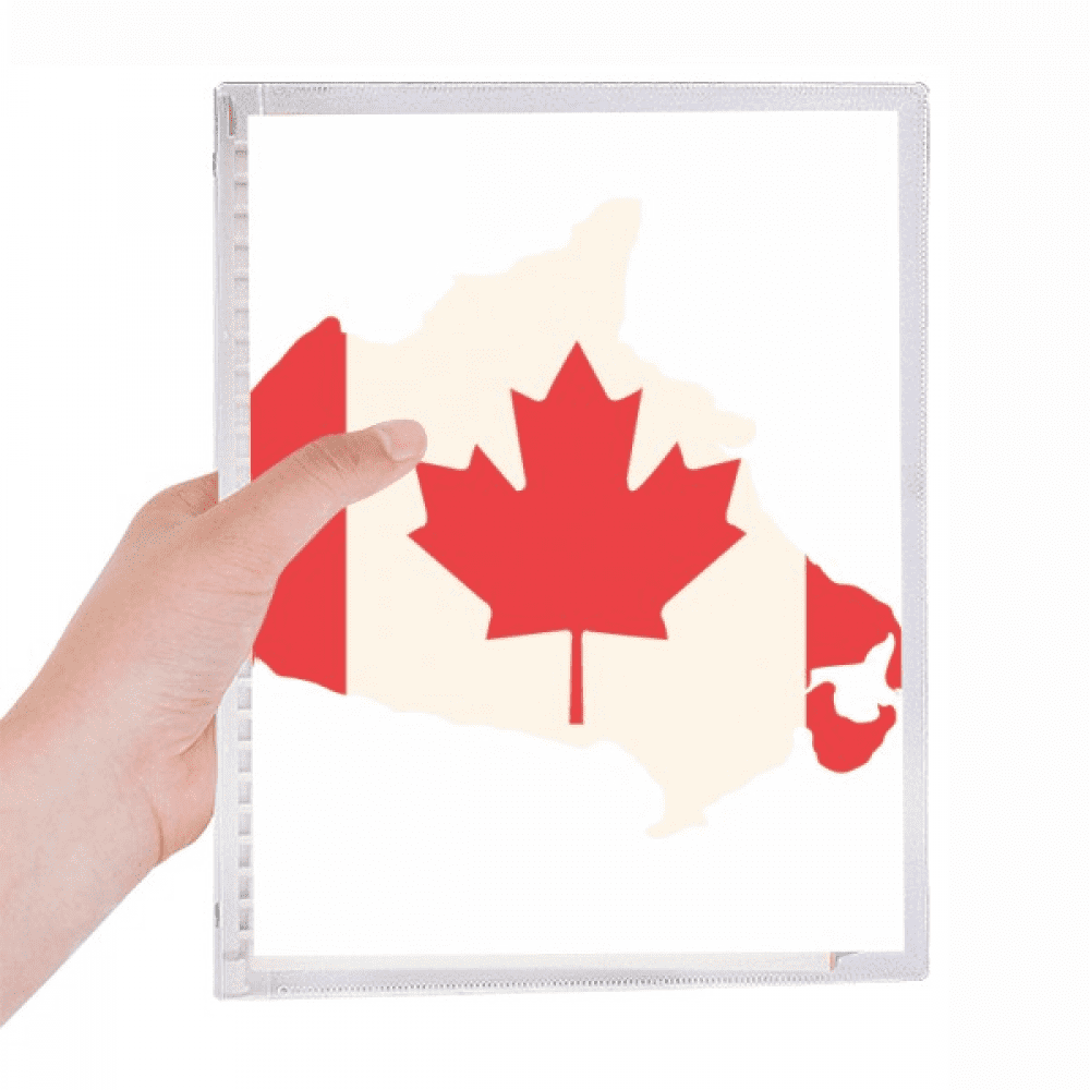 red maple symbol canada country flag notebook loose diary refillable ...