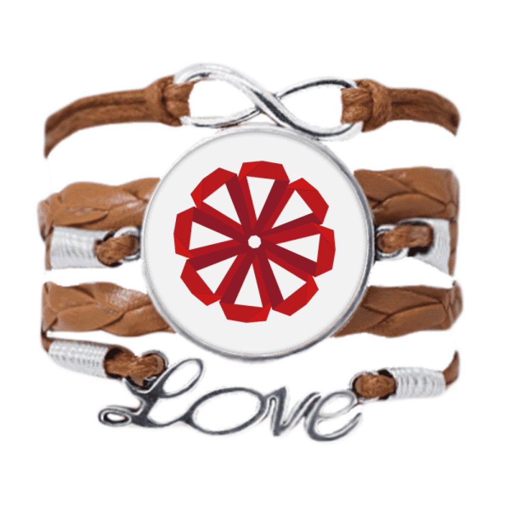 red mas flower origa bracelet love chain ornament wristband - Walmart.com