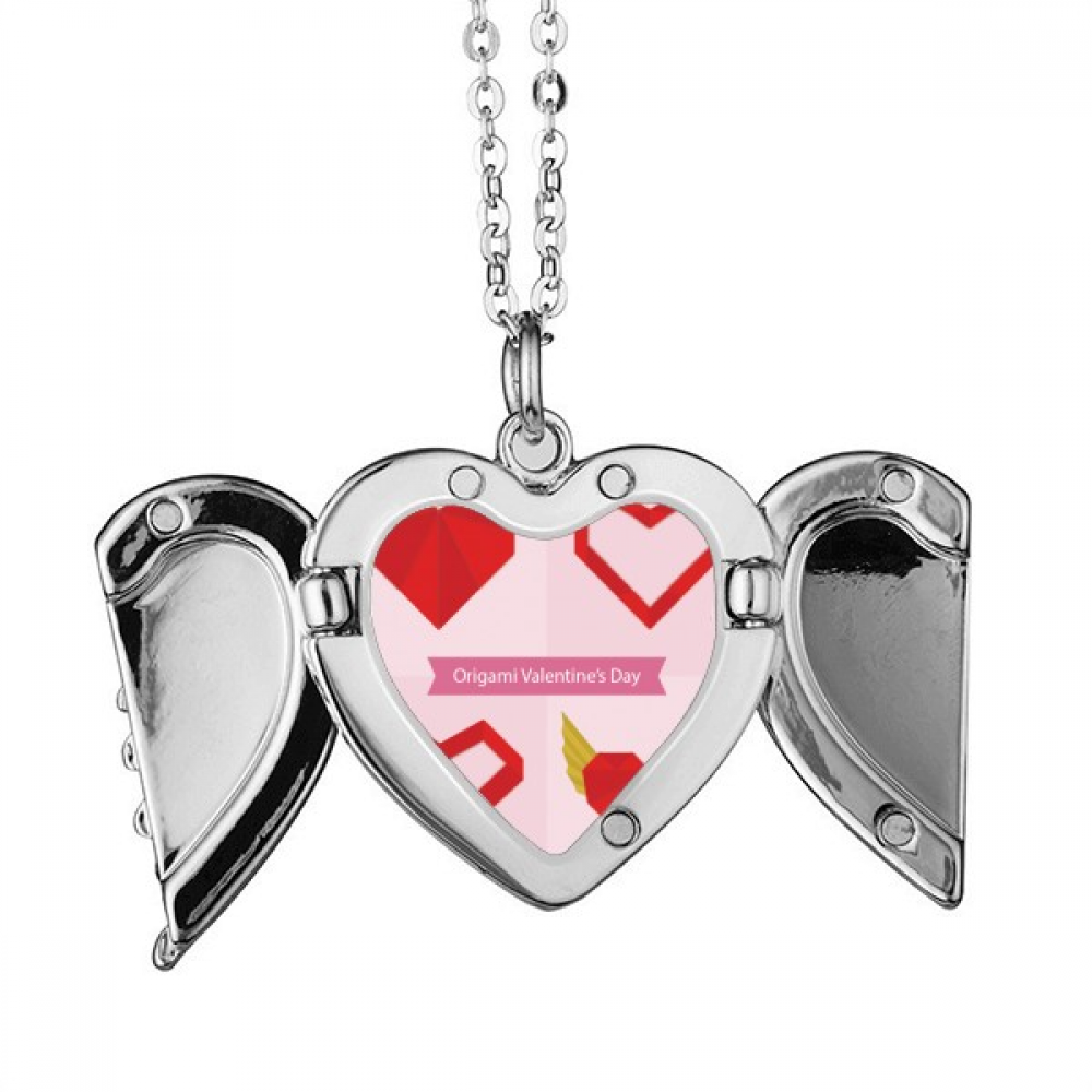 red mas heart origa angel wings necklpendant fashion - Walmart.com