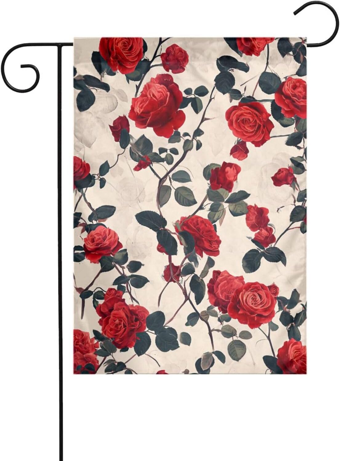 red roses Garden Flags Double Sided,Garden Flags for All Seasons ...