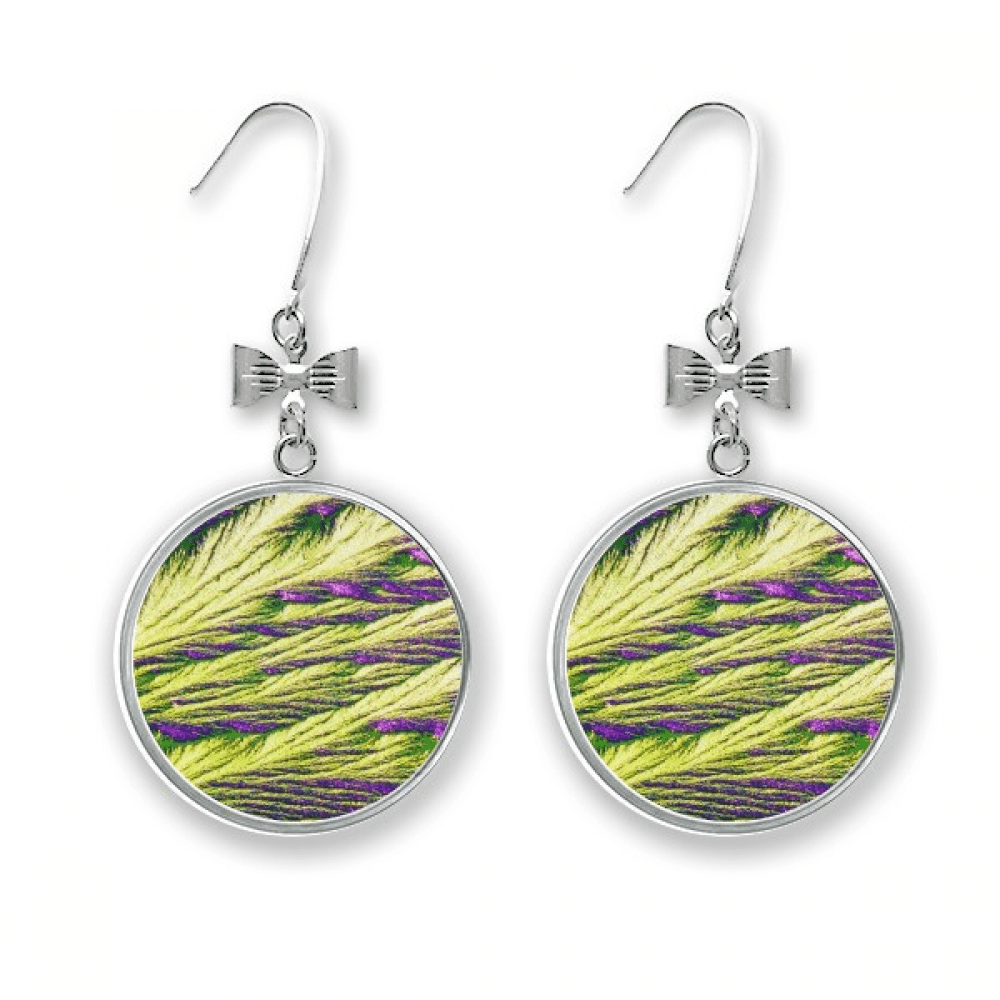 reeds cluster feather colour wallpaper bow earrings drop stud pierced ...