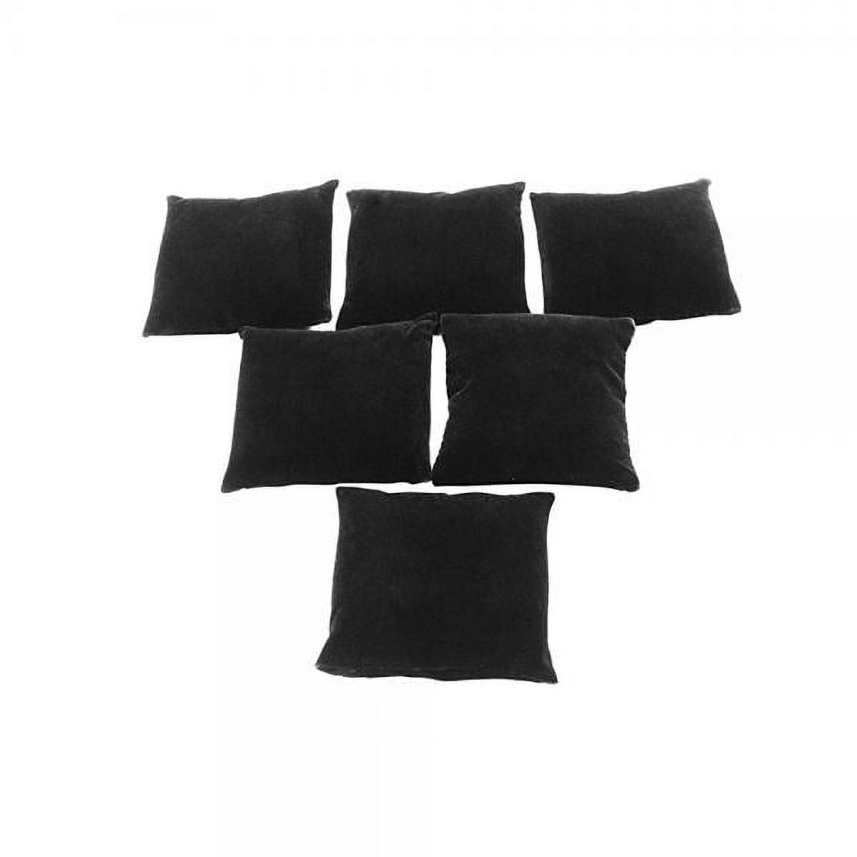 regal pak 6 pieces small black velvet bracelet/watch pillow 3"x3 ...