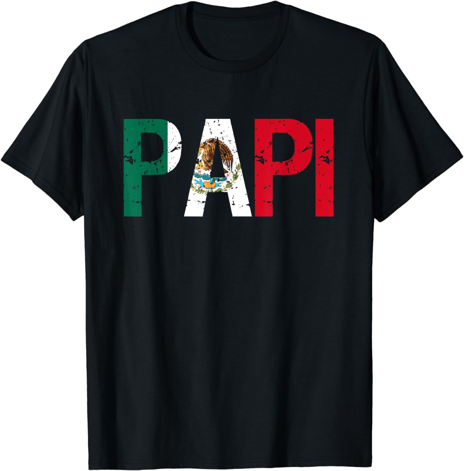 regalos del dia del padre Papi Mexican Flag T-Shirt - Walmart.com