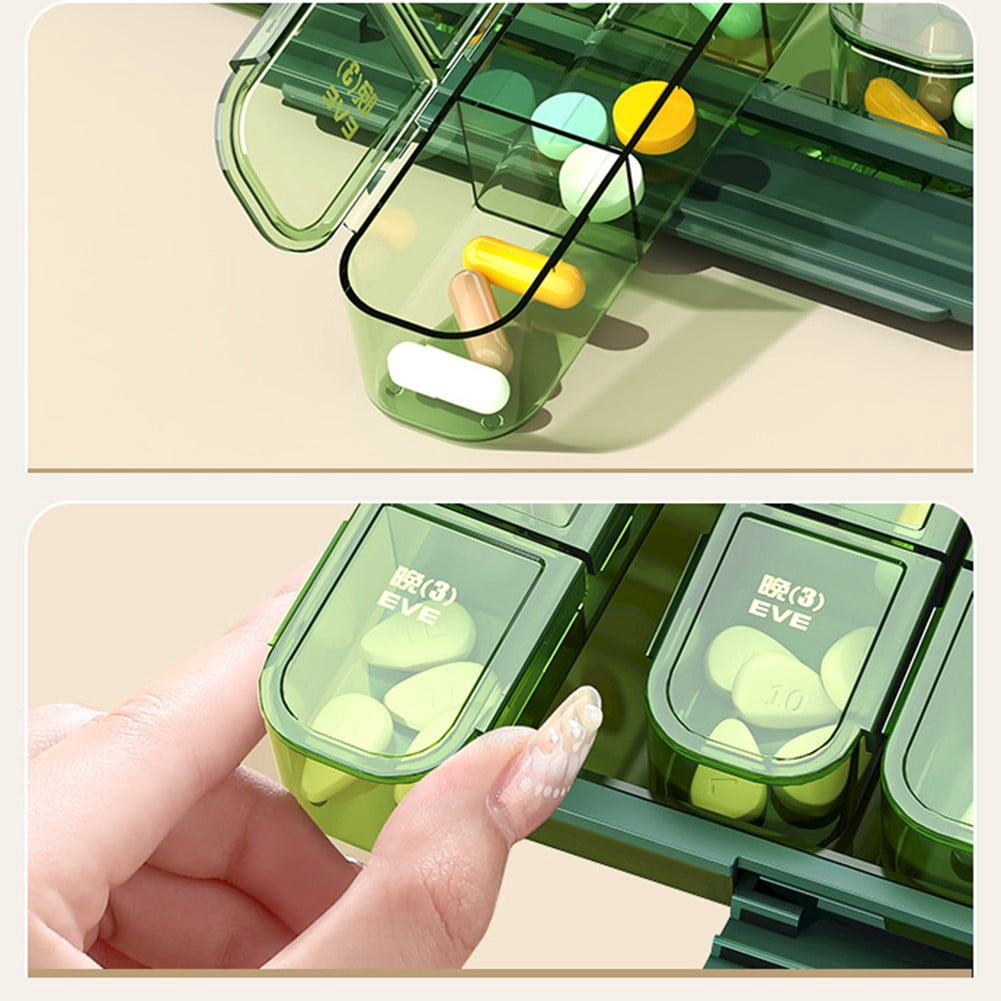reminder for the elderly to take medicine, small medicine box Brown ...