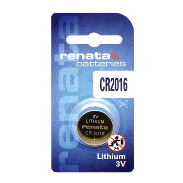 renata CR2016 Lithium Coin Cell Battery (3V 90mAh) - 10 Year Shelf-Life - Walmart.com