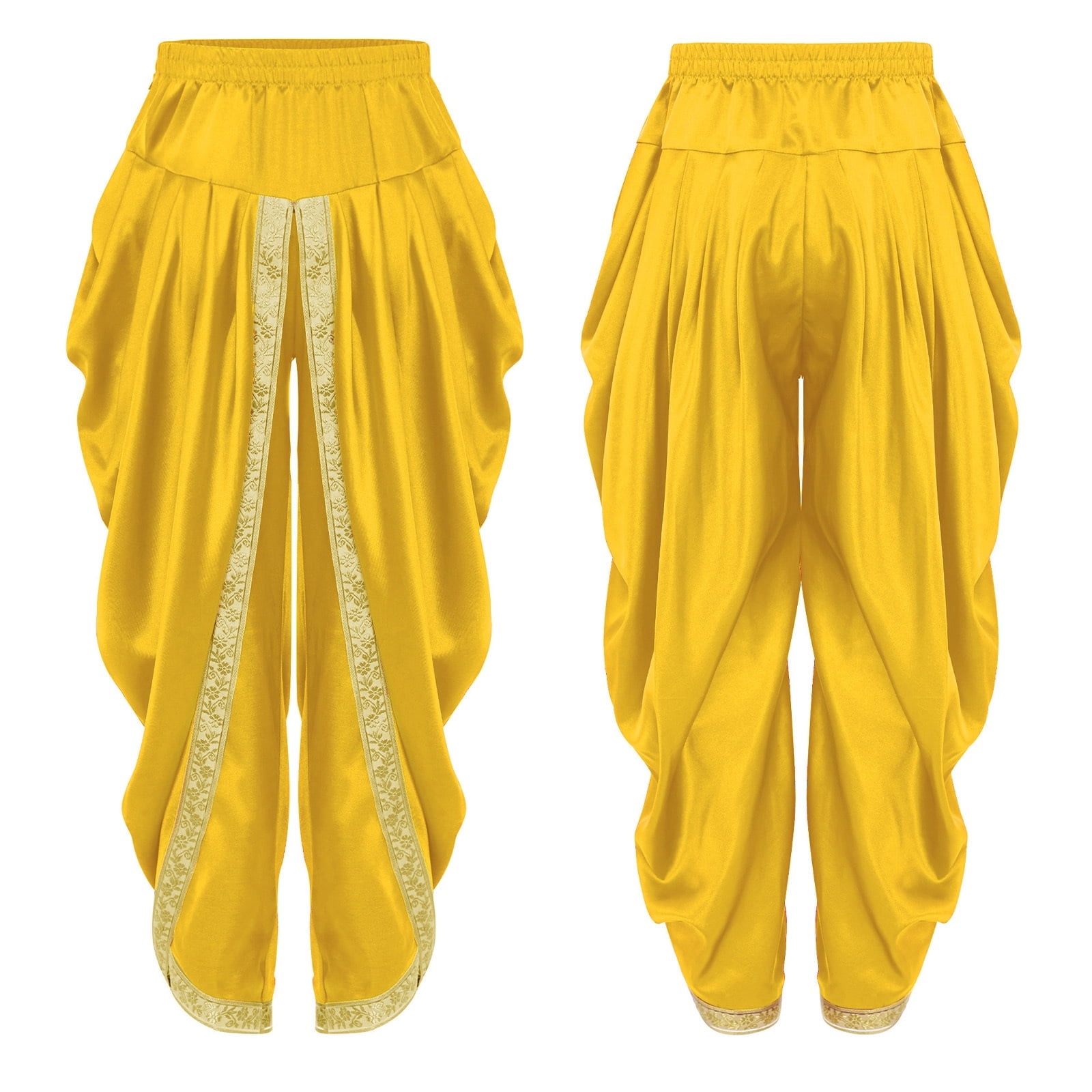 renvena Boys Satin Dhoti Pants Casual Baggy Trousers for Halloween ...
