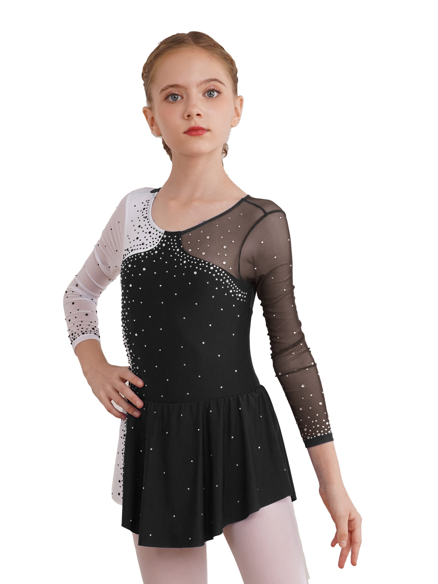 renvena Girl's Figure Skating Dress Ballet Dance Gymnastics Leotard ...