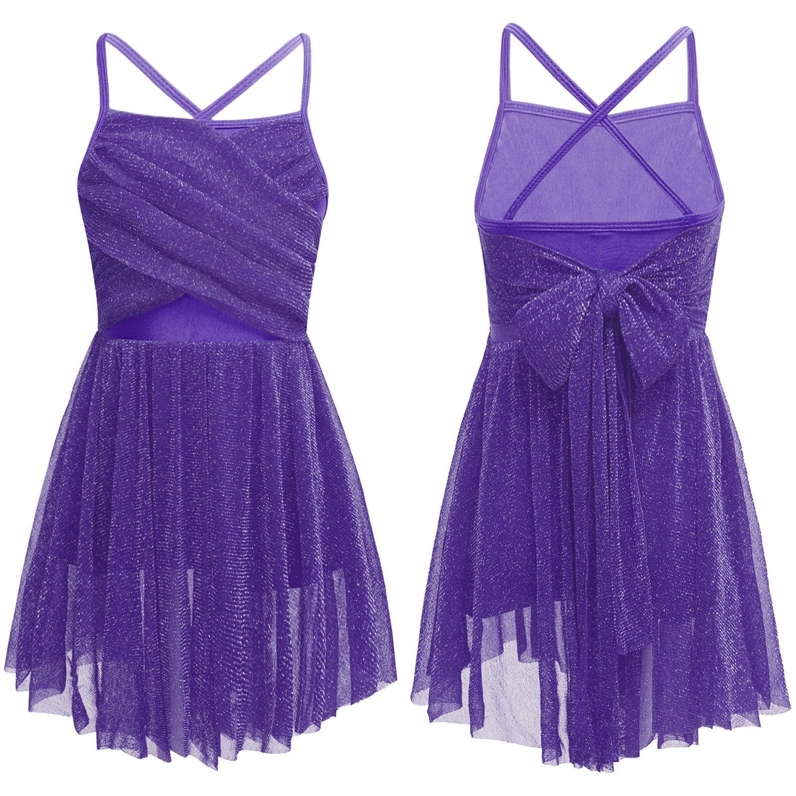 renvena Girls Chiffon Ballet Dance Lyrical Ballerina Spaghetti Empire ...