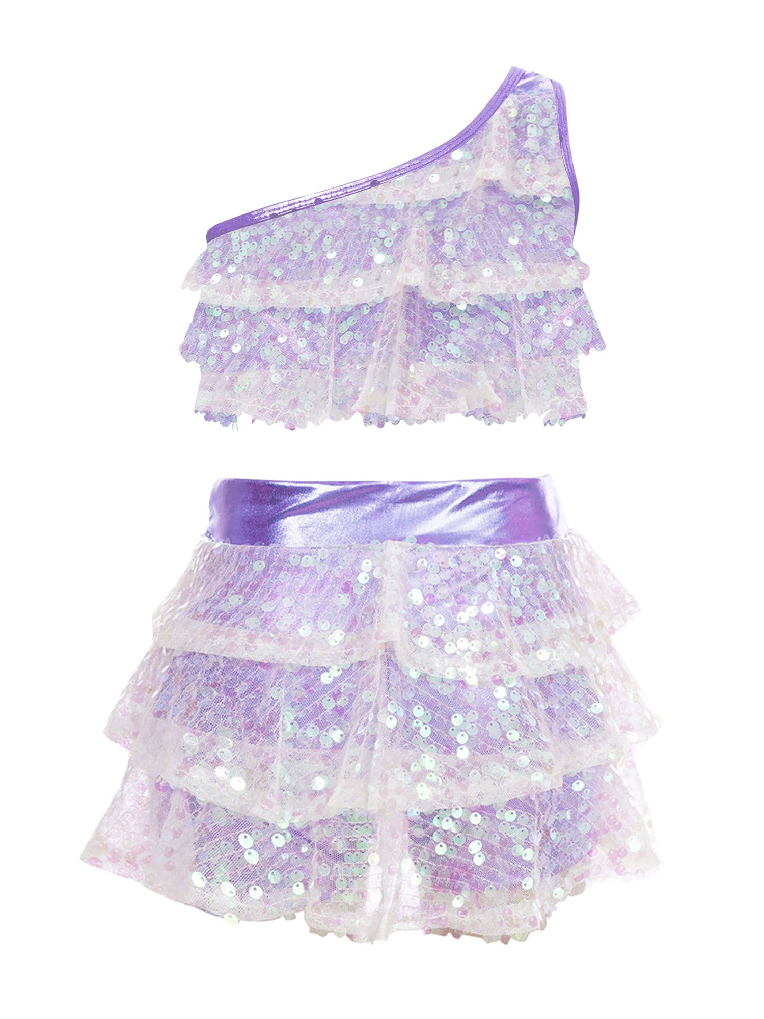 renvena Girls Modern Ballet Tutu Dress Hip Hop Jazz Dance Outfit ...