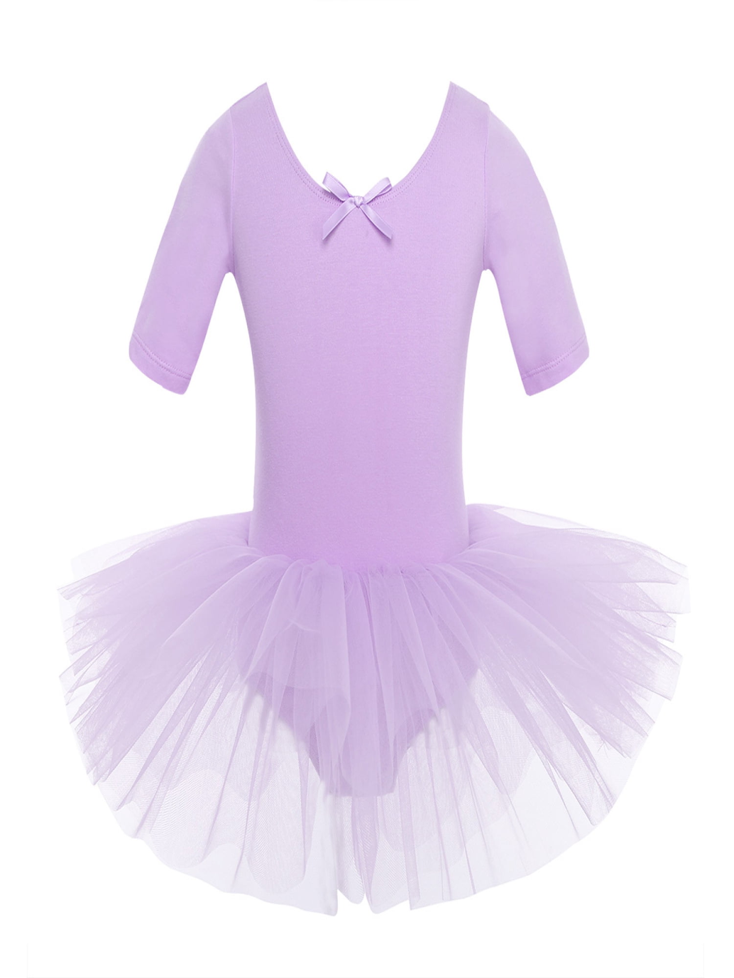 renvena Girls' Short Sleeve Tulle Ballet Dresses Dance Leotard Tutu ...