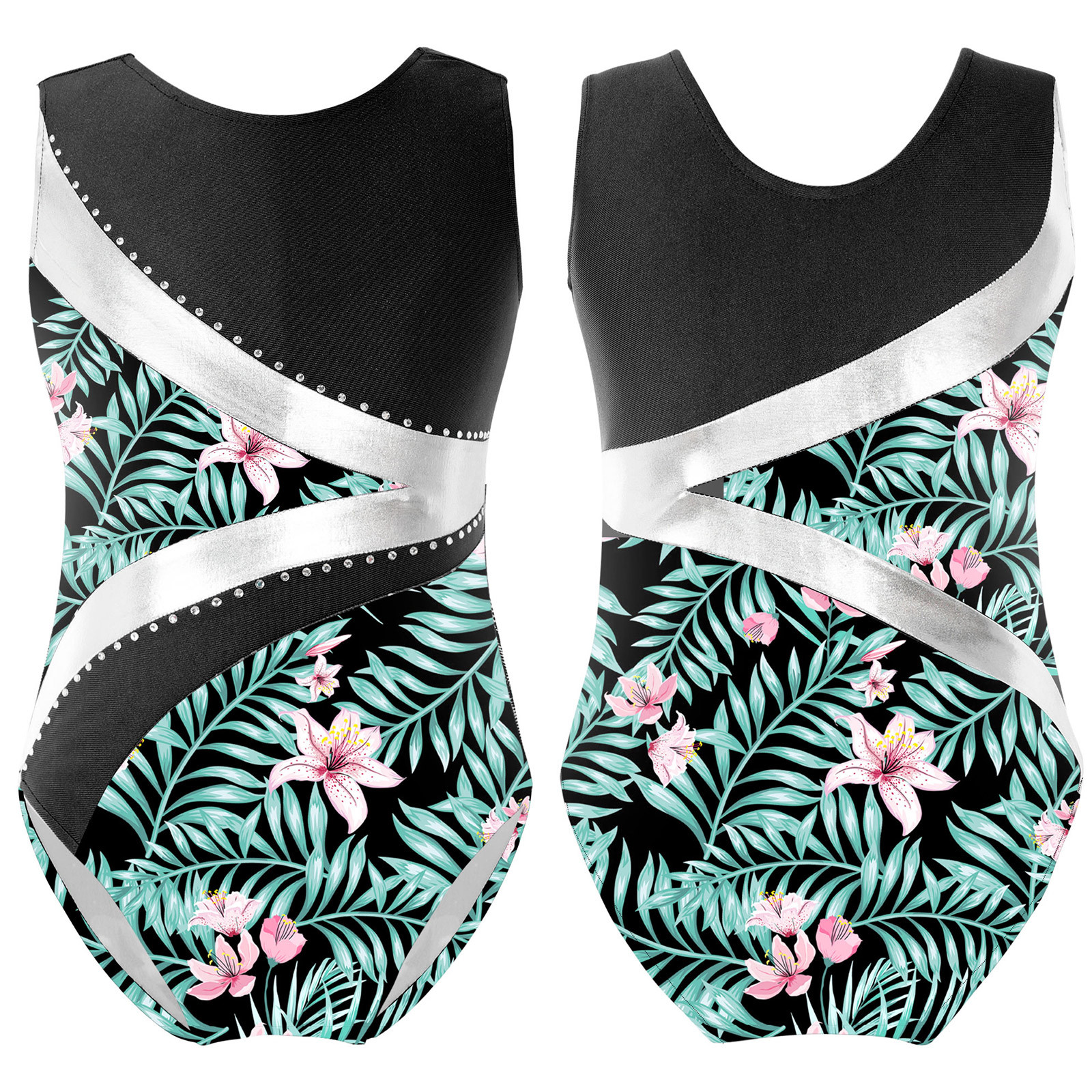 renvena Girls' Sleeveless Gymnastics Ballet Leotard Tank Unitards ...