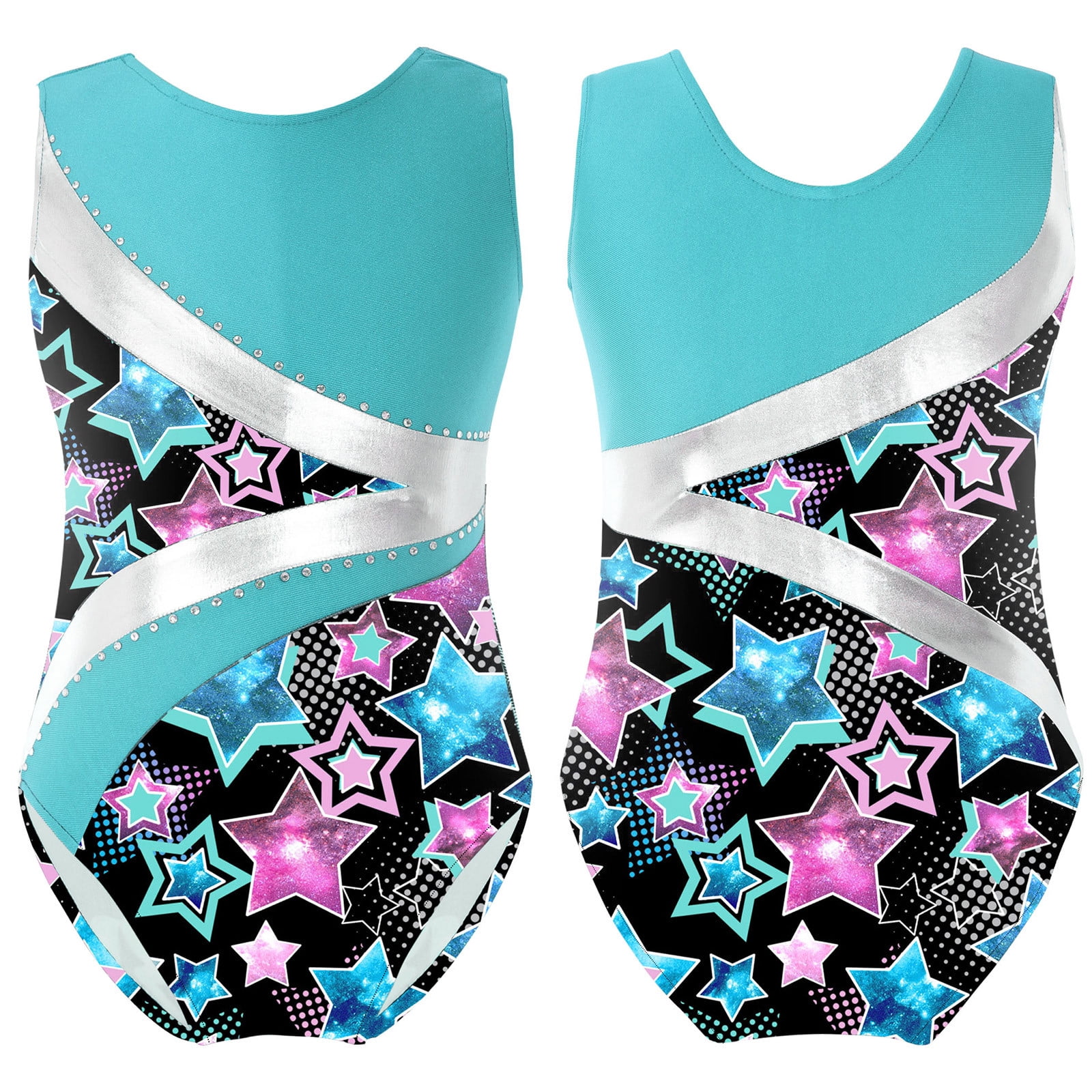 renvena Girls' Sleeveless Gymnastics Ballet Leotard Tank Unitards ...