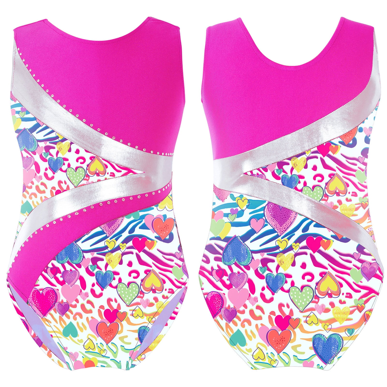 renvena Girls' Sleeveless Gymnastics Ballet Leotard Tank Unitards ...