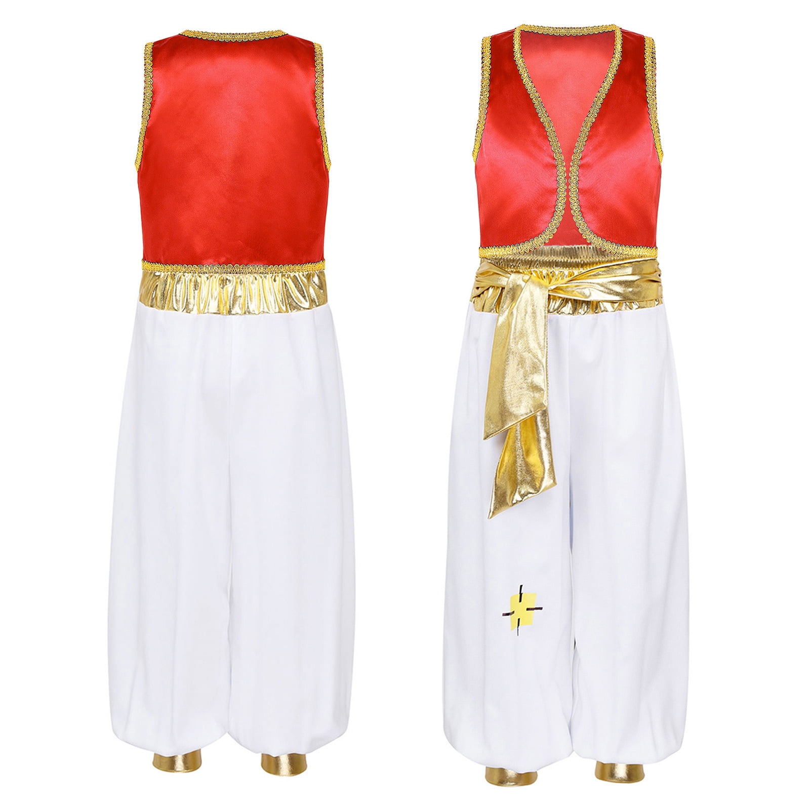 renvena Kids Boys Arabian Prince Costume Sleeveless Waistcoat Vest with ...