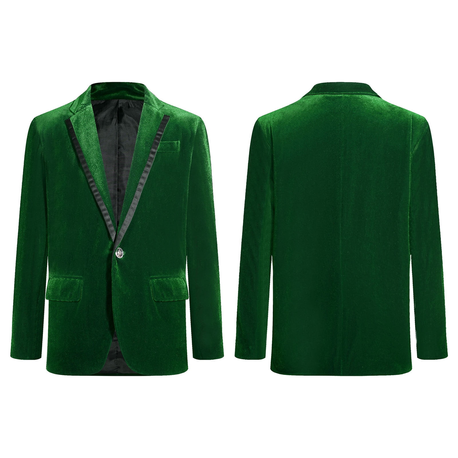 renvena Kids Boys Velvet Gentleman Blazer Suit Jacket Notch Lapel One ...