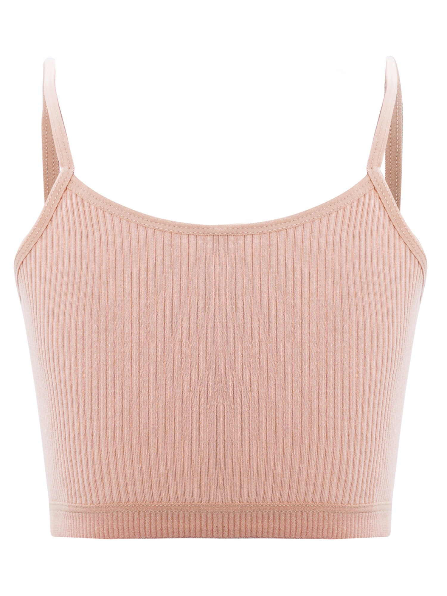 renvena Kids Girls Basic Sports Bra Top Athletic Yoga Cami Bra Hip Hop ...