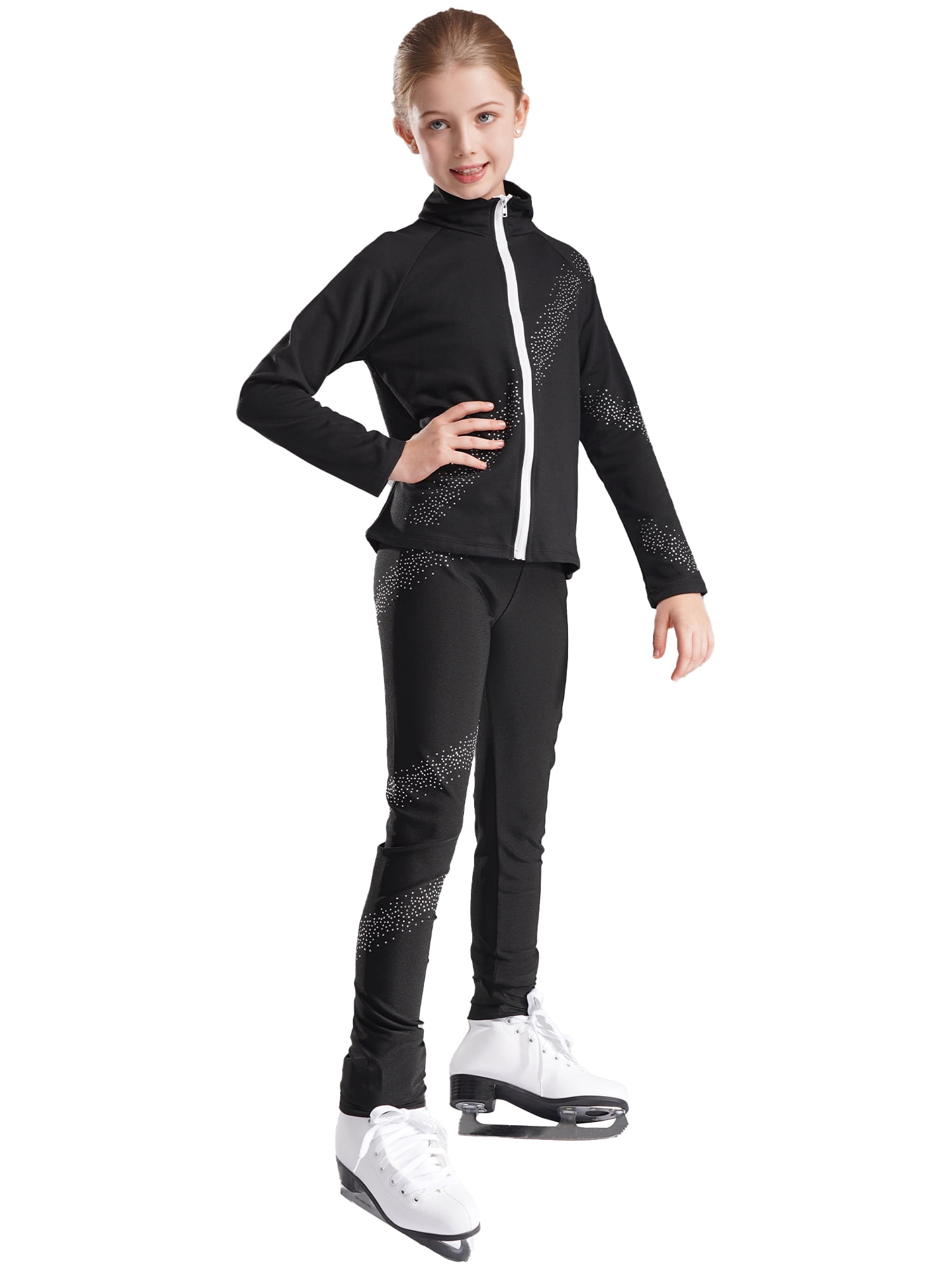 renvena Kids Girls Fitness Clothing Set Gymnastic Tracksuit Outerwear ...