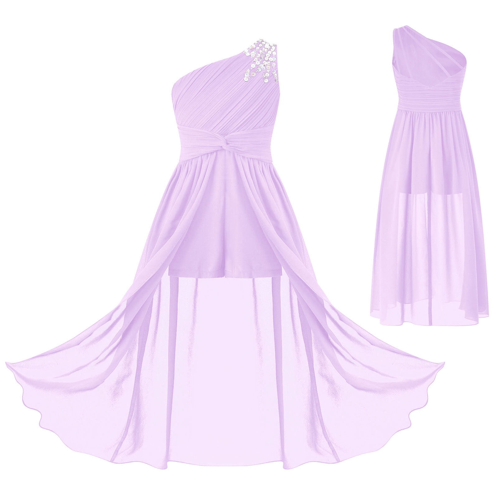 renvena Kids Girls Junior Bridesmaid Flower Girl Dresses Sequin Romper ...