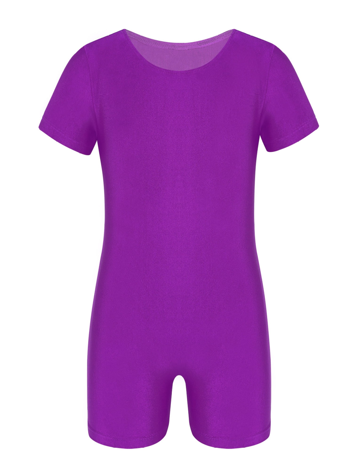 renvena Kids Gymnastics Dance Unitard Shorts Spandex Athletic Wear ...