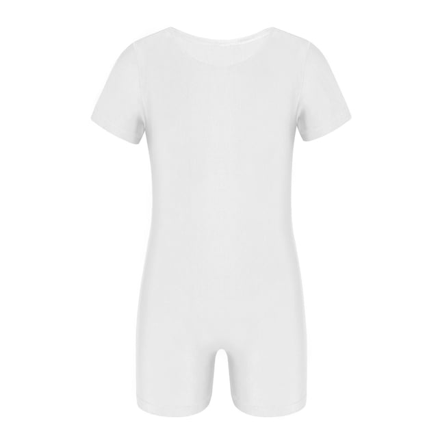 Renvena Youth Child Gymnastics Dance Unitard Shorts, Spandex Athletic ...