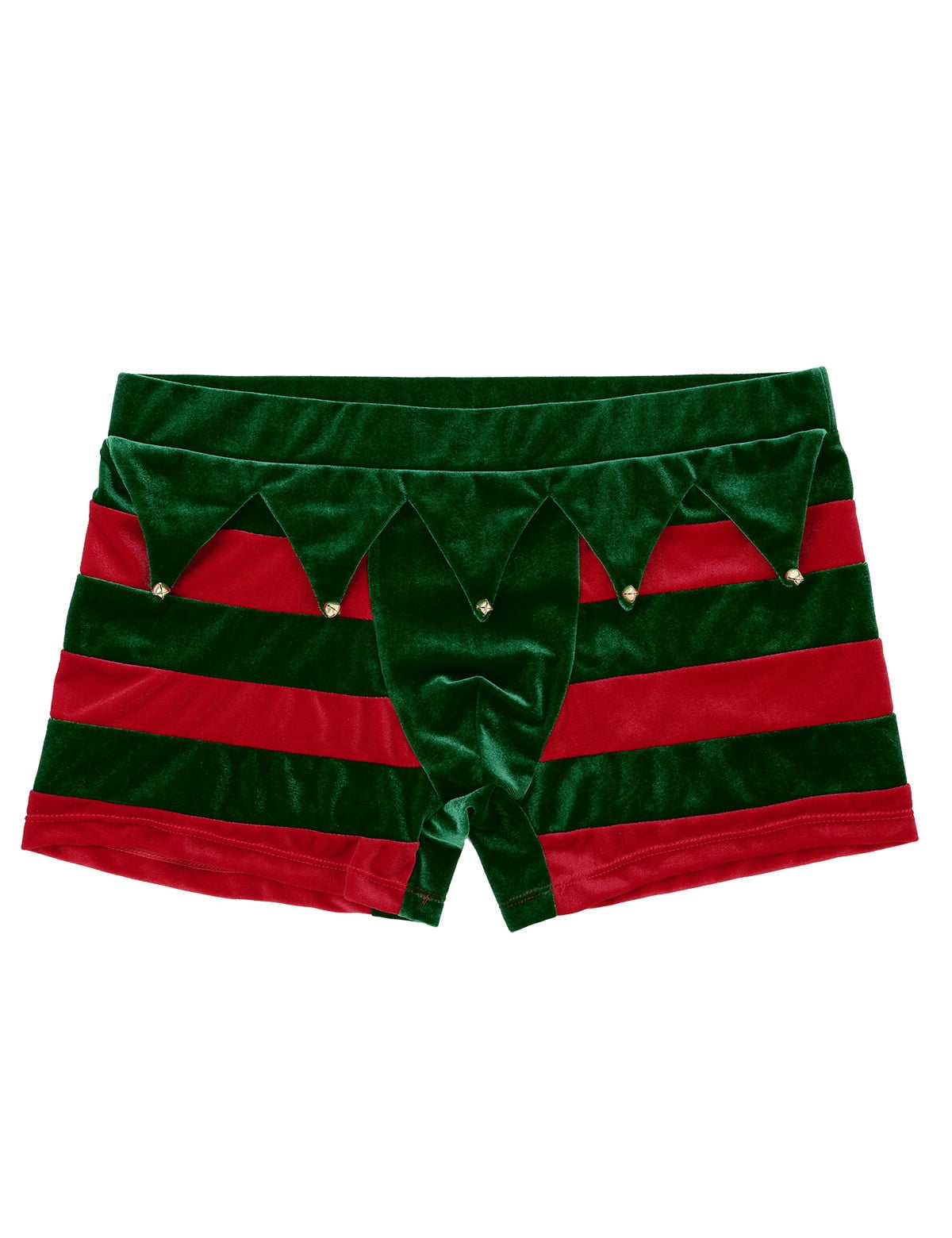 renvena Men's Velvet Christmas Holiday Fancy Cosplay Costume Boxer ...