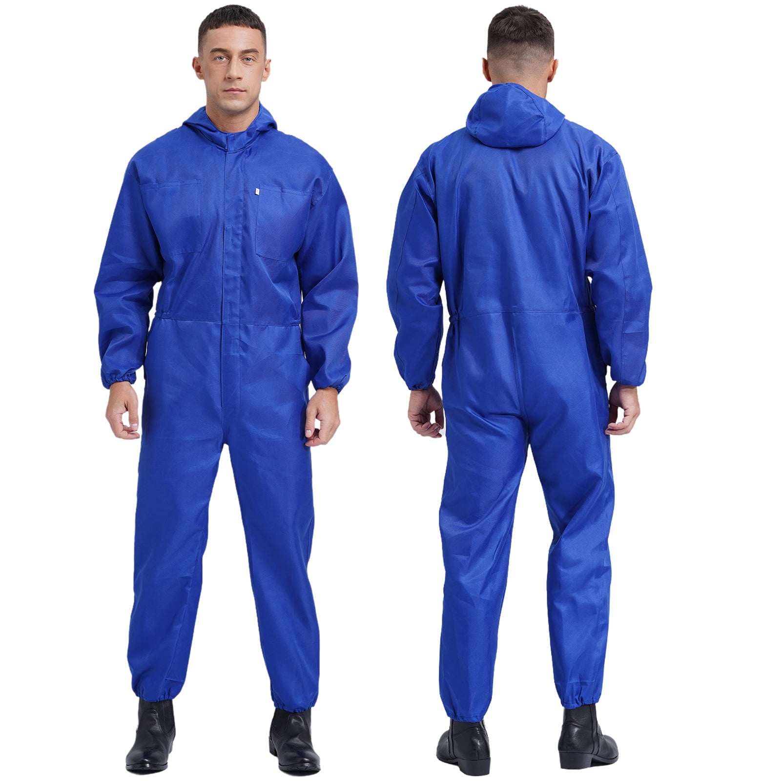 renvena Men's Work Overalls One Piece Mechanics Workwear Long Sleeves ...