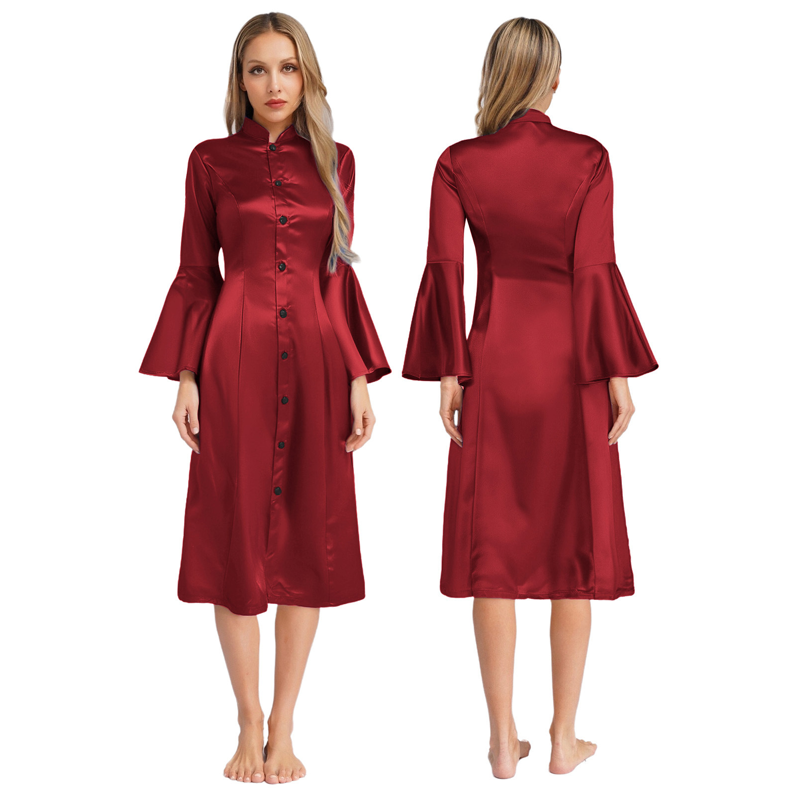 renvena Women Church Elegant Minister Choir Dress Uniform Priest Cloak ...