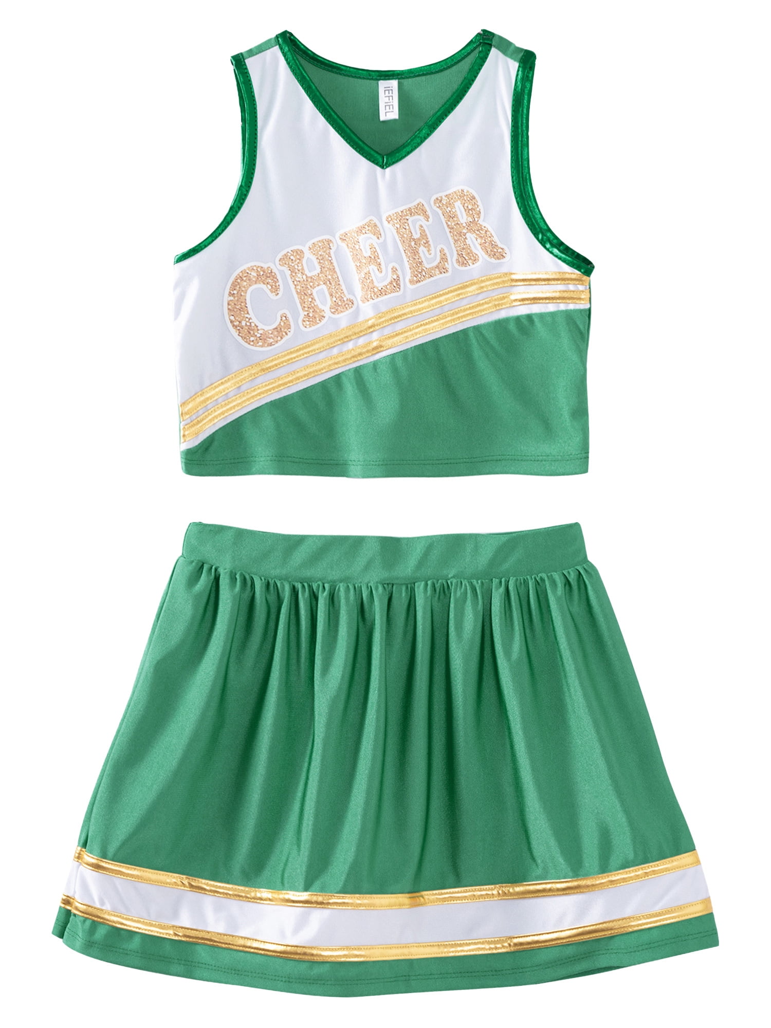 renvena Youth Girls Cheerleading PerformanceDancewear Cheer Sequins ...