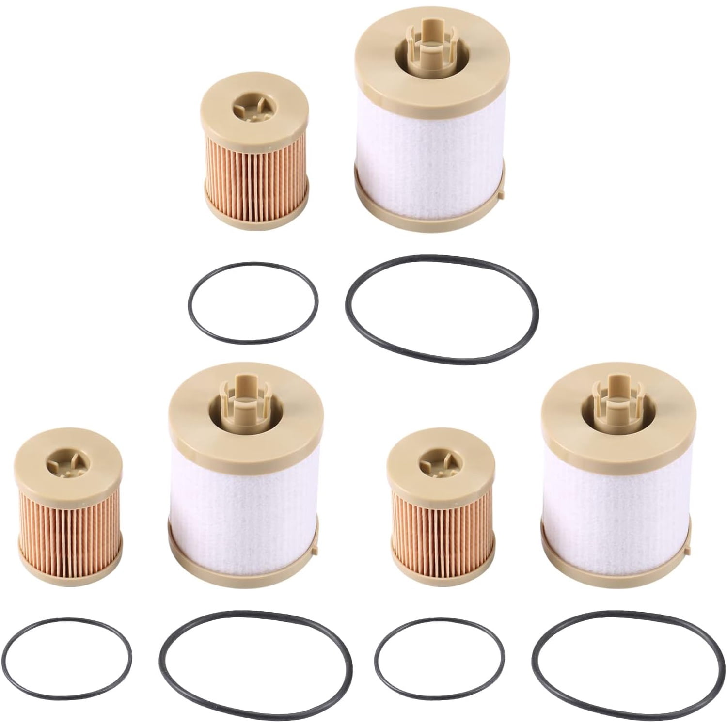 replacement for Ford 6.0L 2003-2007 Diesel Fuel Filter 3 Pack includes ...