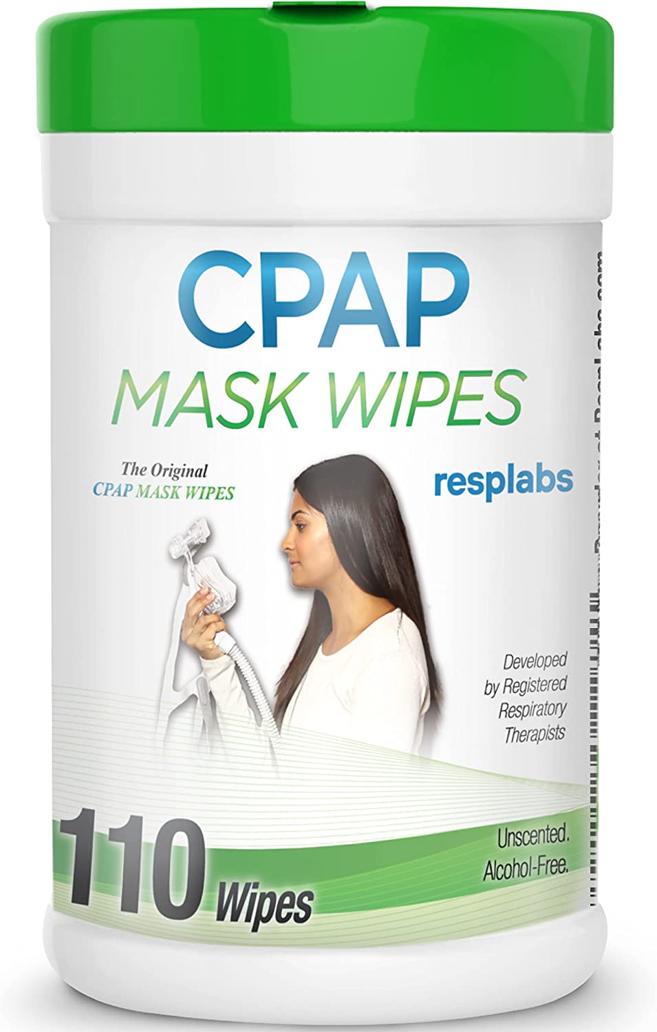 resplabs CPAP Mask Wipes Unscented Cleaner for Full Face, Nasal Masks ...