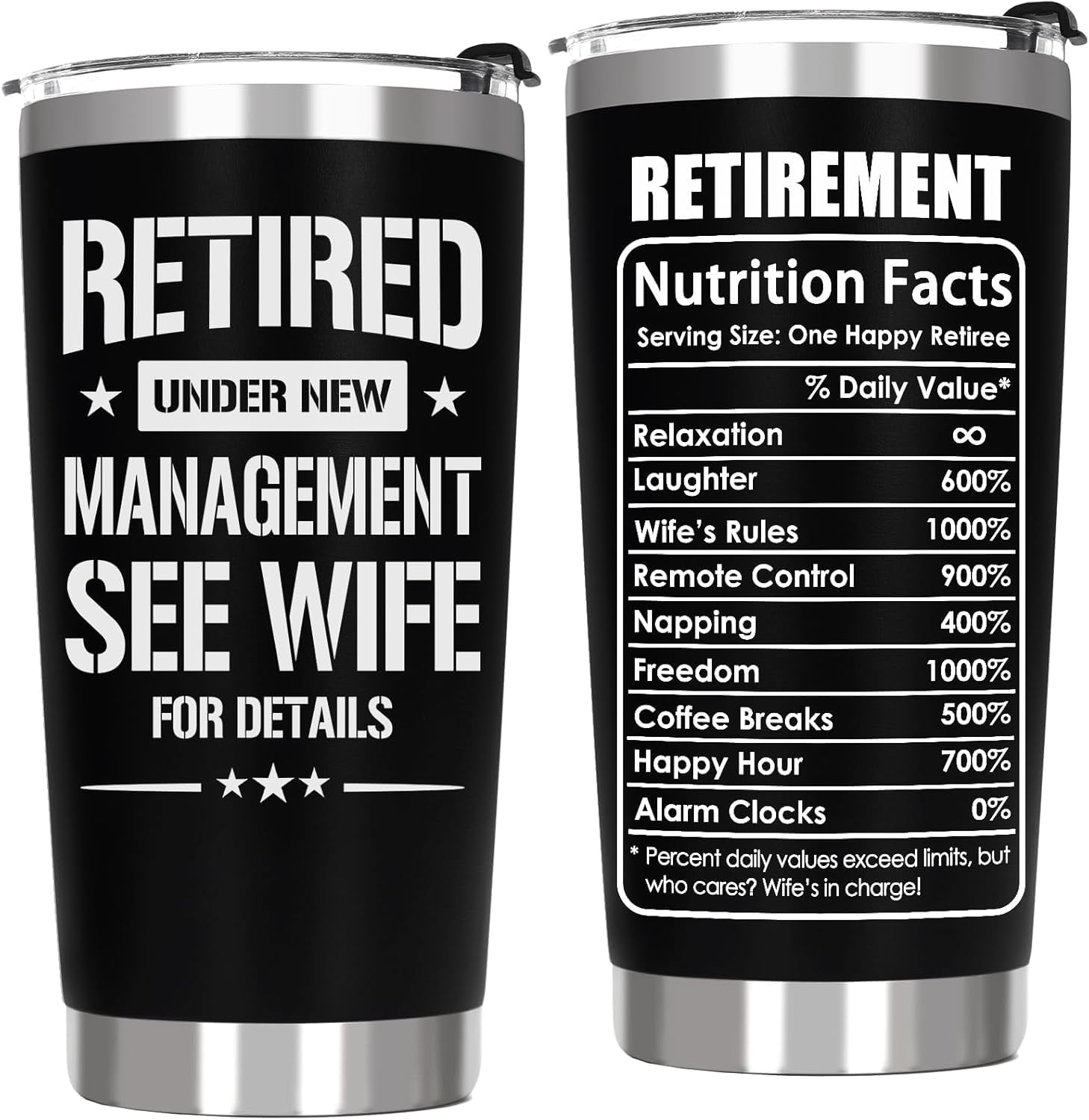 Retirement Gifts for Men - Retirement Cup Tumbler, Funny Retired Gifts ...