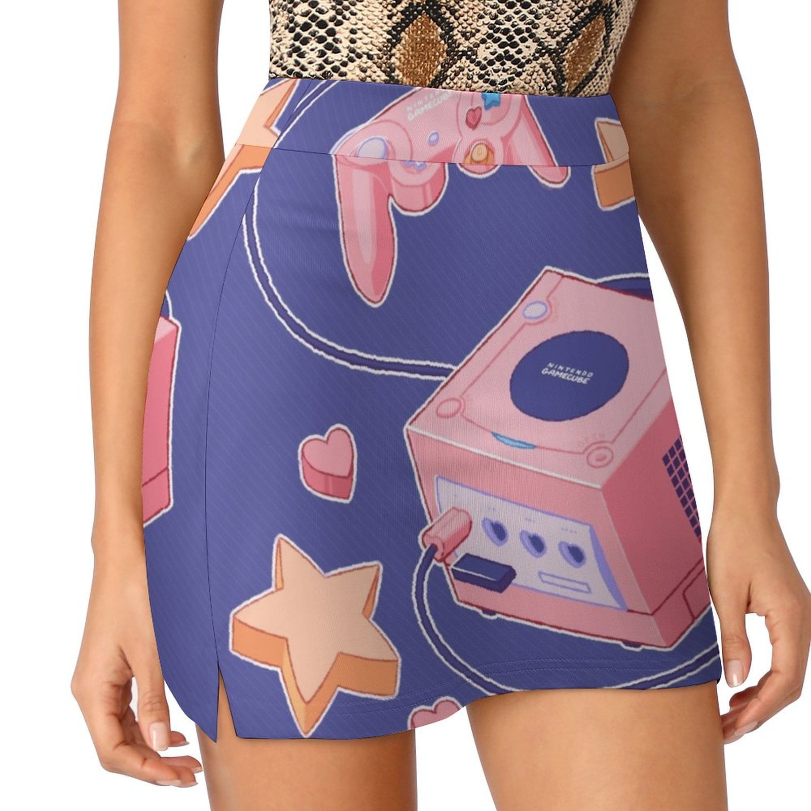 retro gaming Light Proof Trouser Skirt japanese kawaii clothes Women's ...