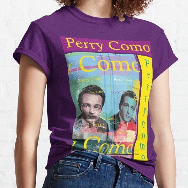 retro portrait, pop singer actor entertainer Perry Como Classic T-Shirt ...